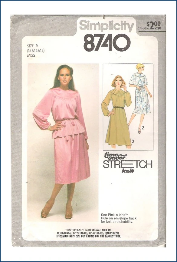 Simplicity 8740 A | Vintage Sewing Patterns | Fandom