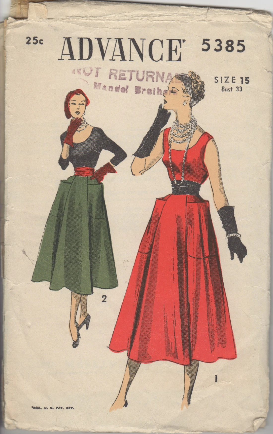 Advance 5385 | Vintage Sewing Patterns | Fandom