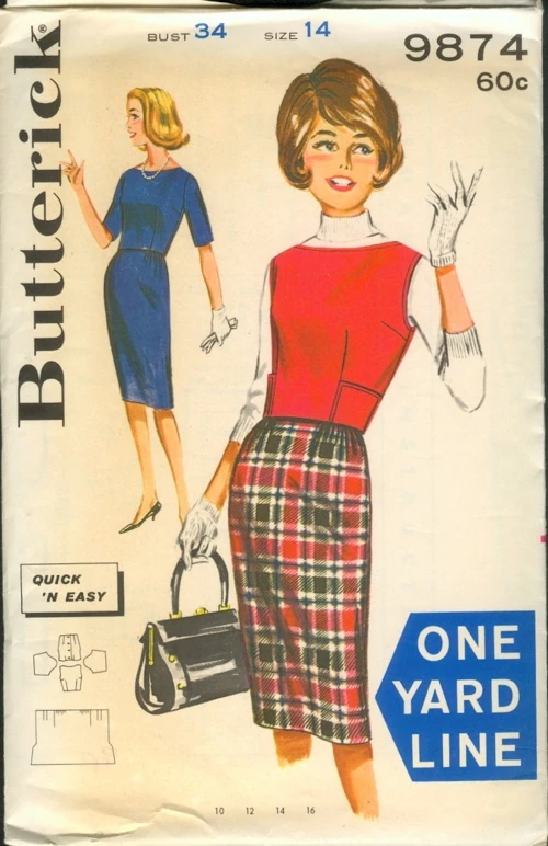 Butterick 9874 | Vintage Sewing Patterns | Fandom