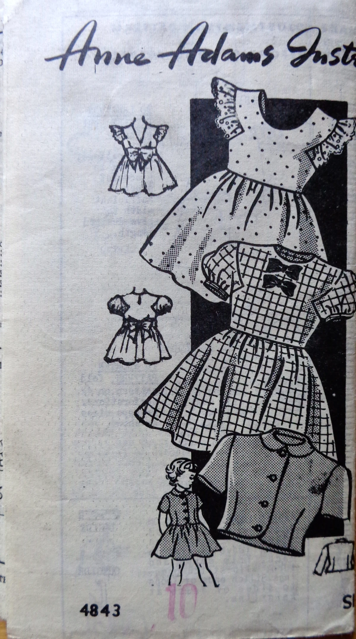 Anne Adams 4843 | Vintage Sewing Patterns | Fandom