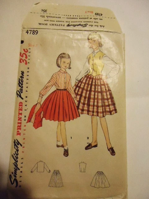 Simplicity 4789 A | Vintage Sewing Patterns | Fandom