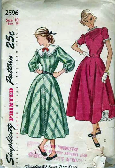 Simplicity 2596 | Vintage Sewing Patterns | Fandom