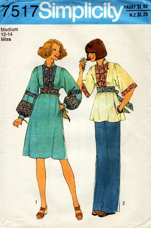 Simplicity 7517 A | Vintage Sewing Patterns | Fandom