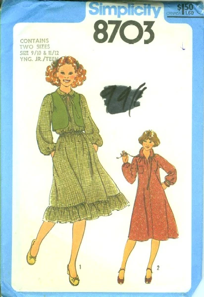 Simplicity 8703 | Vintage Sewing Patterns | Fandom