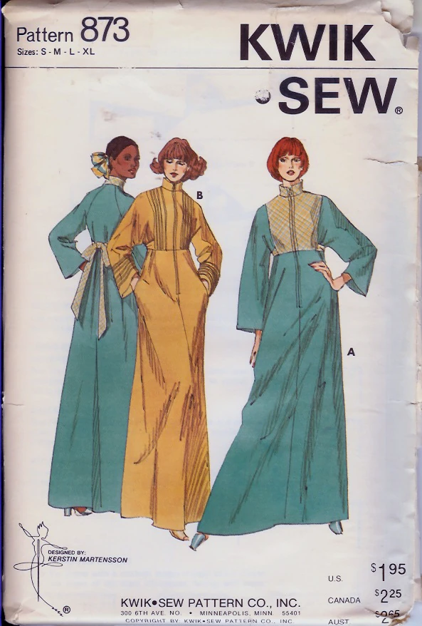 Kwik Sew 873 | Vintage Sewing Patterns | Fandom