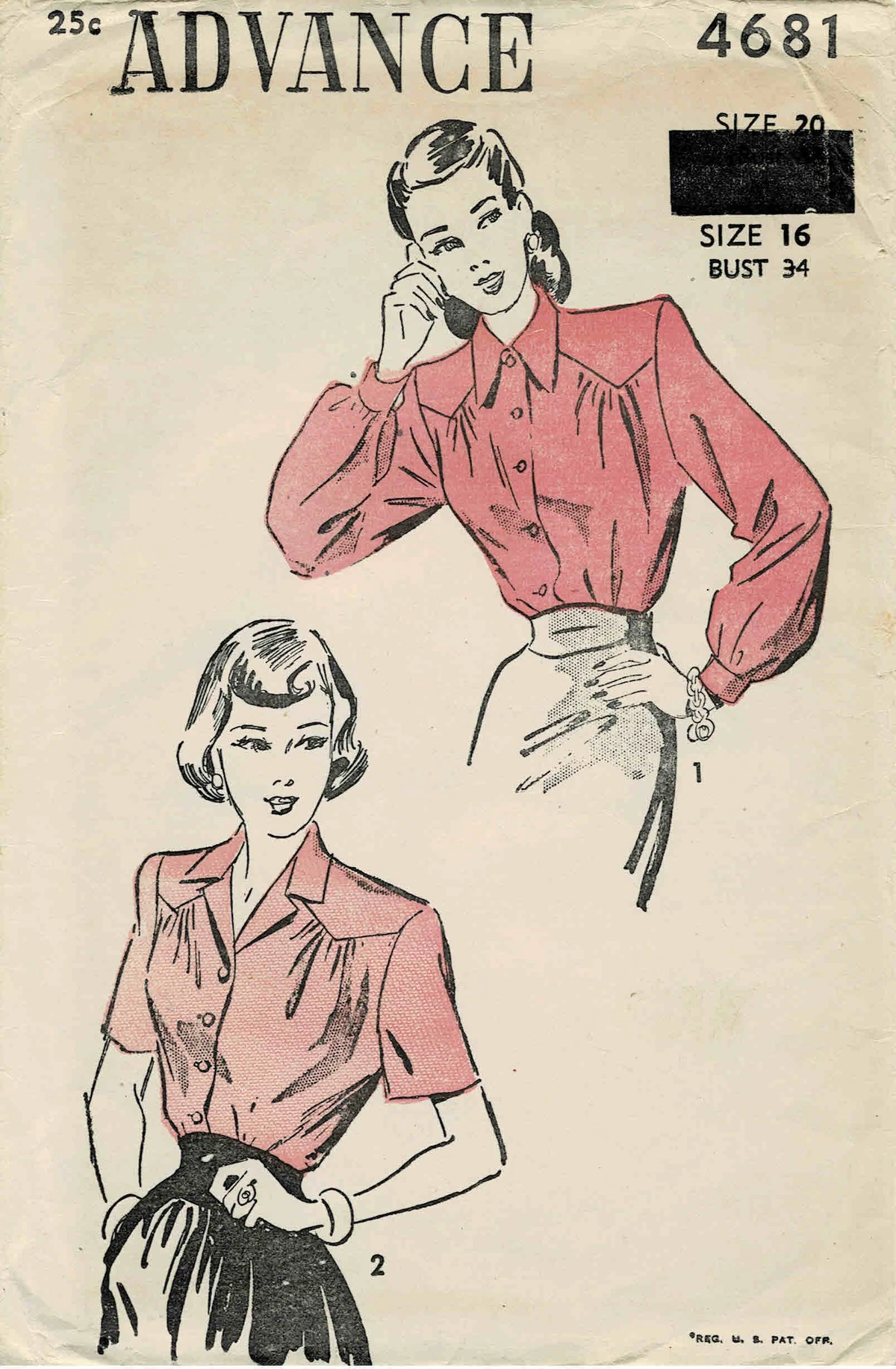 Advance 4681 | Vintage Sewing Patterns | Fandom