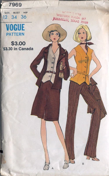 Vogue 7969 | Vintage Sewing Patterns | Fandom