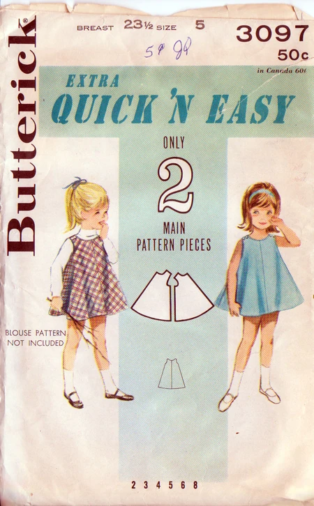 Butterick 3097 | Vintage Sewing Patterns | Fandom