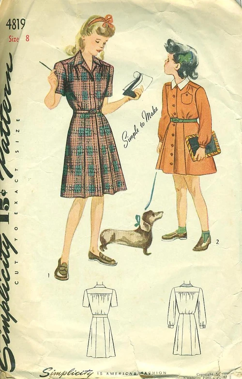 Simplicity 4819 | Vintage Sewing Patterns | Fandom