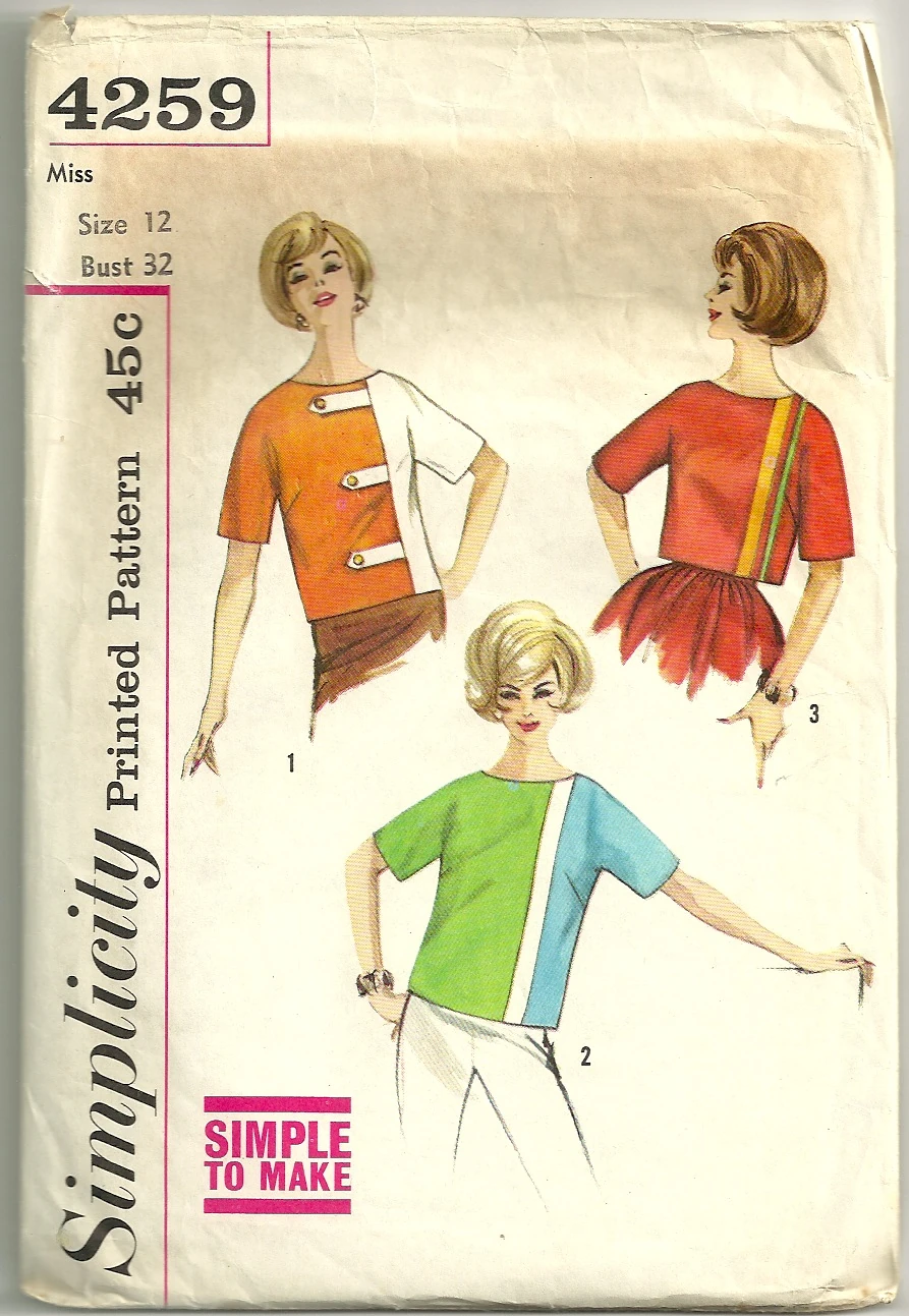 Simplicity 4259 | Vintage Sewing Patterns | Fandom