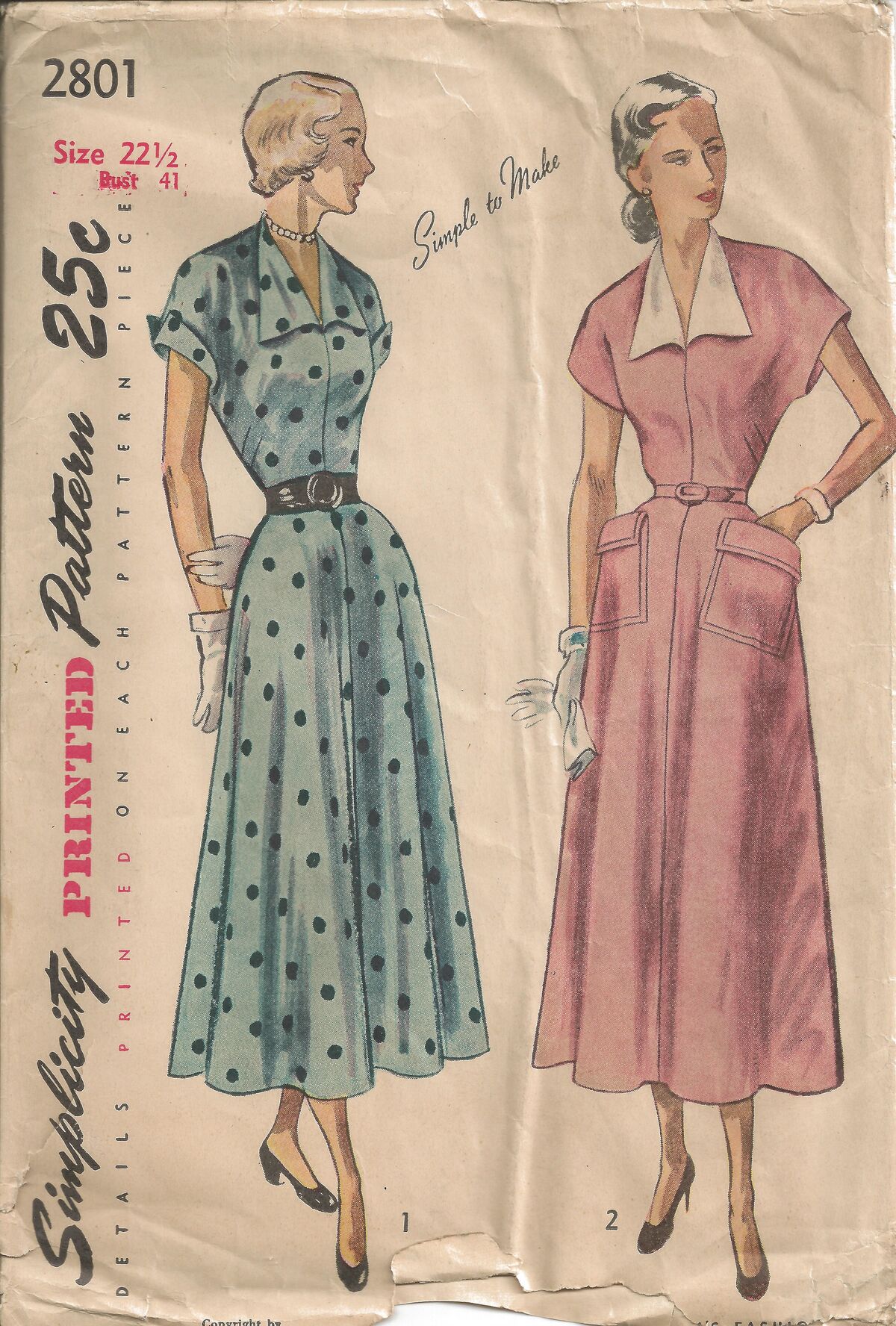 Simplicity 2801 | Vintage Sewing Patterns | Fandom Simplicity 2801 | Vintage Sewing Patterns | Fandom