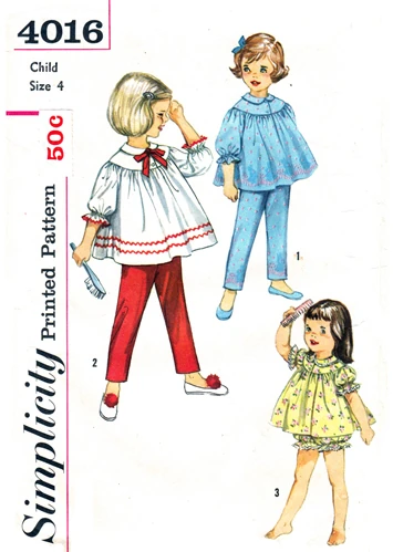 Simplicity 4016 A | Vintage Sewing Patterns | Fandom