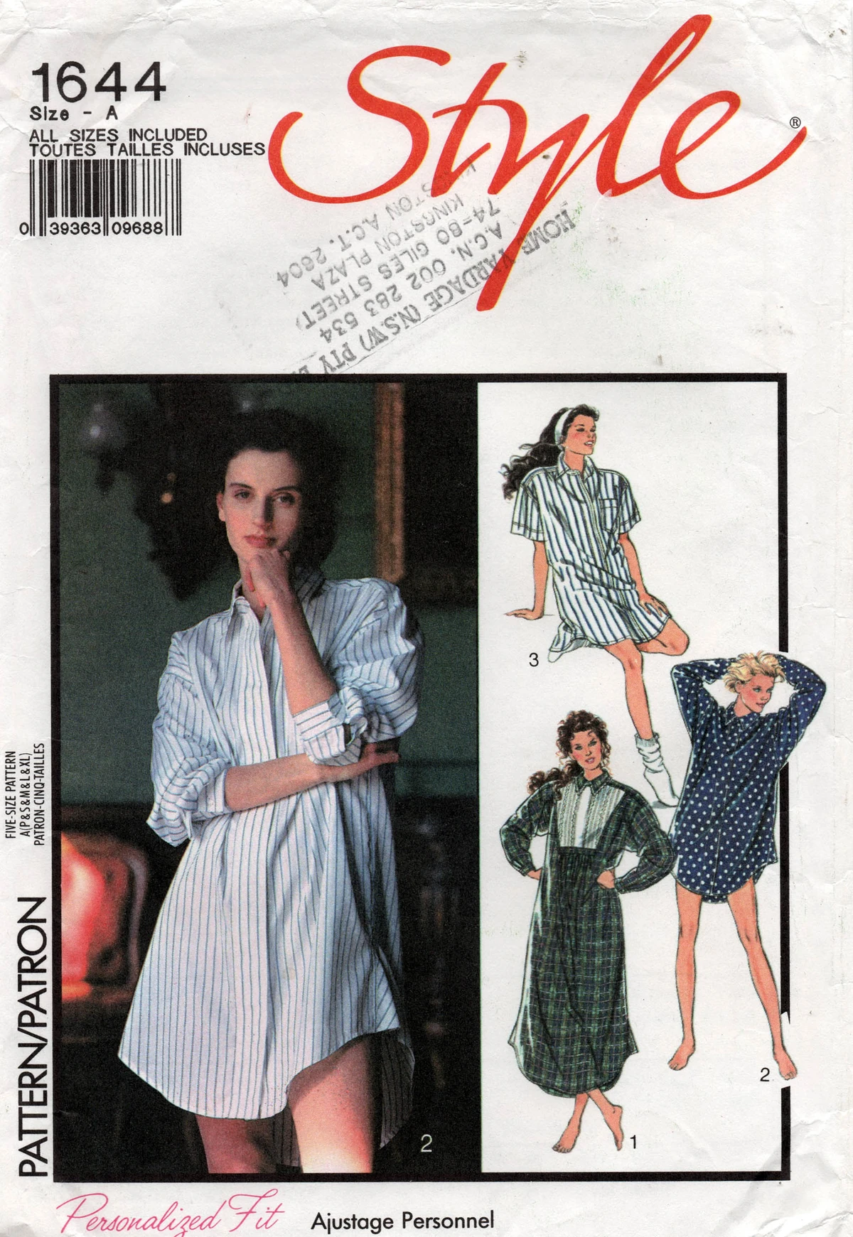 Style 1644 A | Vintage Sewing Patterns | Fandom
