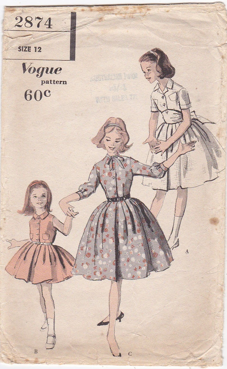 Vogue 2874 B | Vintage Sewing Patterns | Fandom