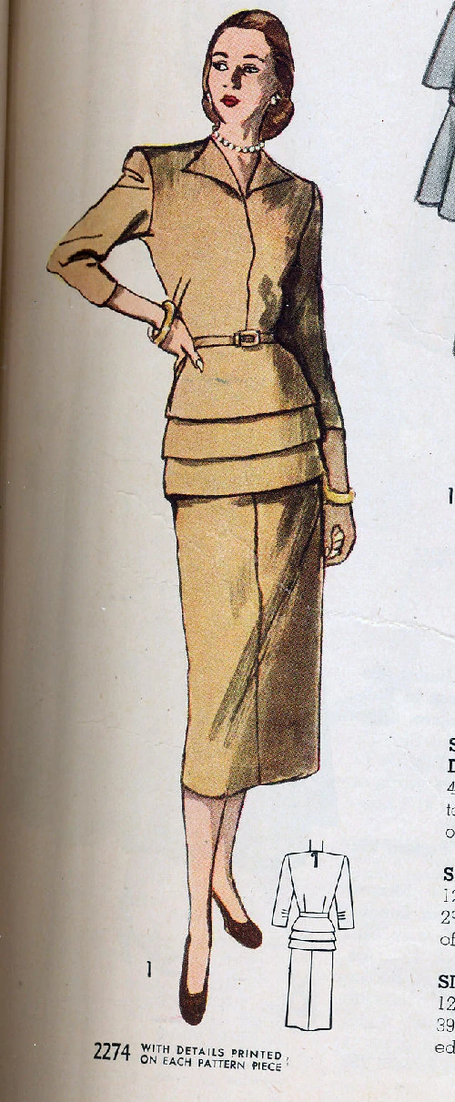 Simplicity 2274 B | Vintage Sewing Patterns | Fandom