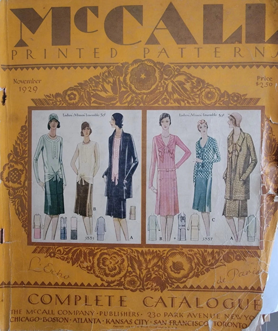 McCall Complete Catalog November 1929 | Vintage Sewing Patterns | Fandom