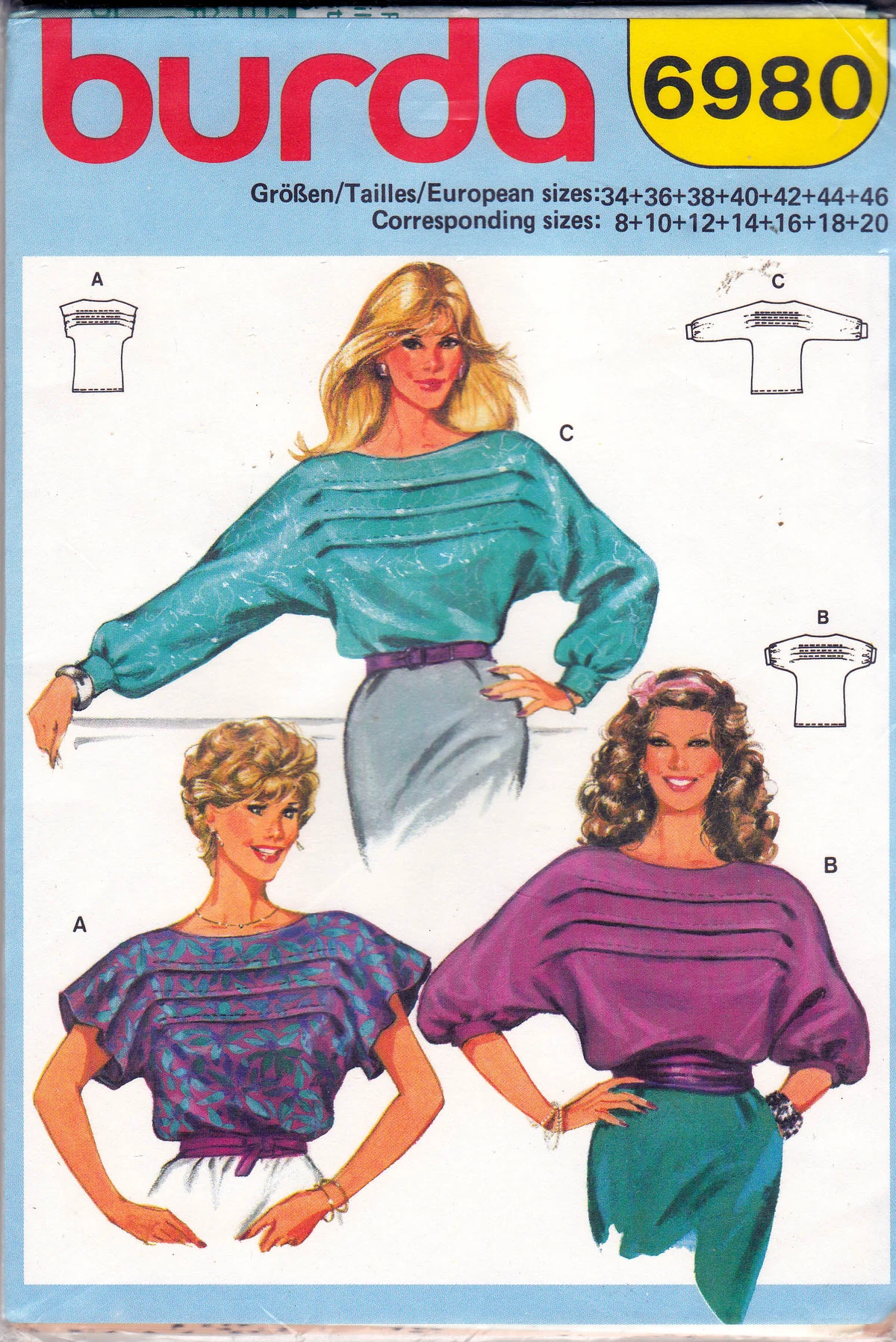 Burda 6980 | Vintage Sewing Patterns | Fandom