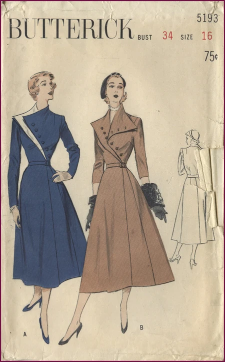 Butterick 5193 | Vintage Sewing Patterns | Fandom