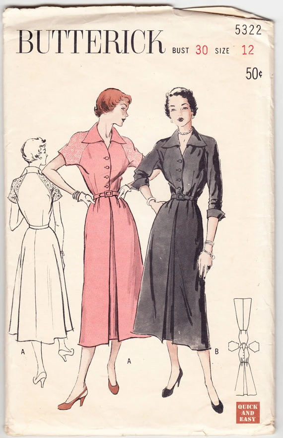 Butterick 5322 C | Vintage Sewing Patterns | Fandom