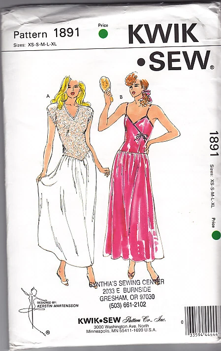 Kwik Sew 1891 | Vintage Sewing Patterns | Fandom