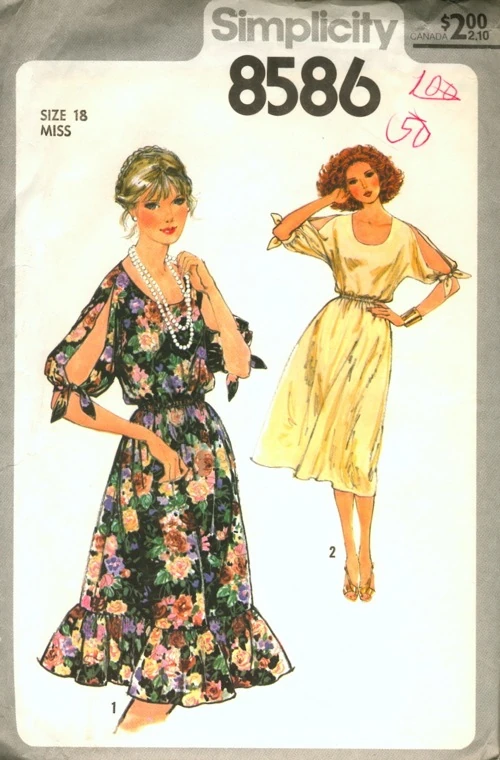 Simplicity 8586 | Vintage Sewing Patterns | Fandom