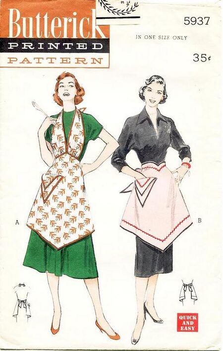 Butterick 5937 A | Vintage Sewing Patterns | Fandom