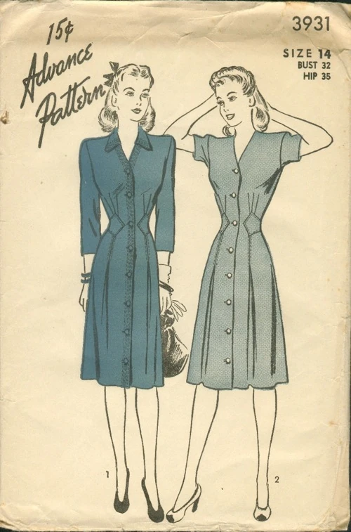 Advance 3931 | Vintage Sewing Patterns | Fandom