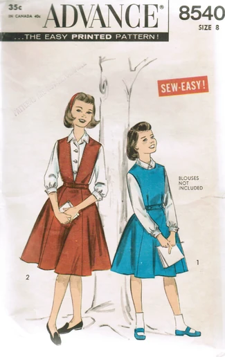 Advance 8540 | Vintage Sewing Patterns | Fandom