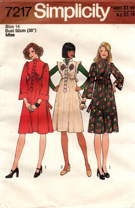 Simplicity 7217 B | Vintage Sewing Patterns | Fandom