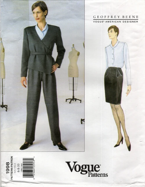 Vogue 1998 A | Vintage Sewing Patterns | Fandom