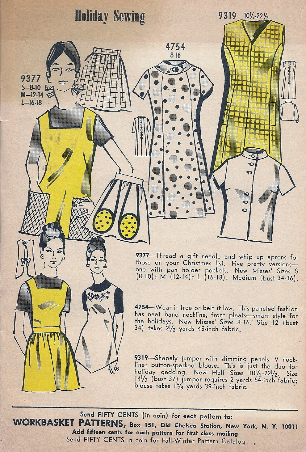 Workbasket 4754 | Vintage Sewing Patterns | Fandom