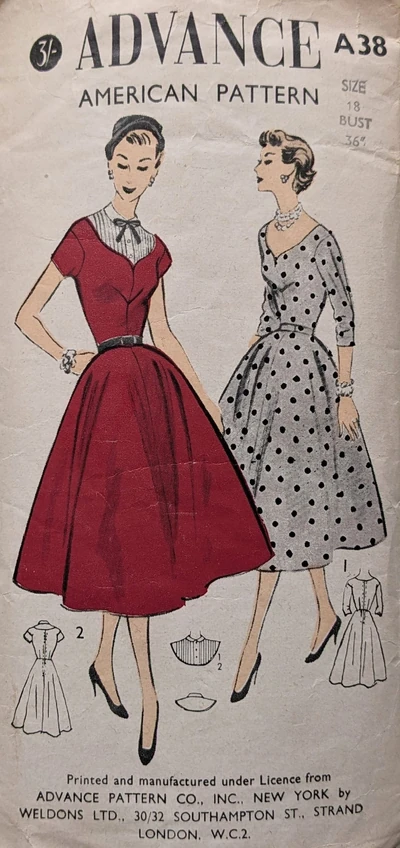 Advance A38 | Vintage Sewing Patterns | Fandom