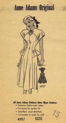 Anne Adams 4707 B | Vintage Sewing Patterns | Fandom