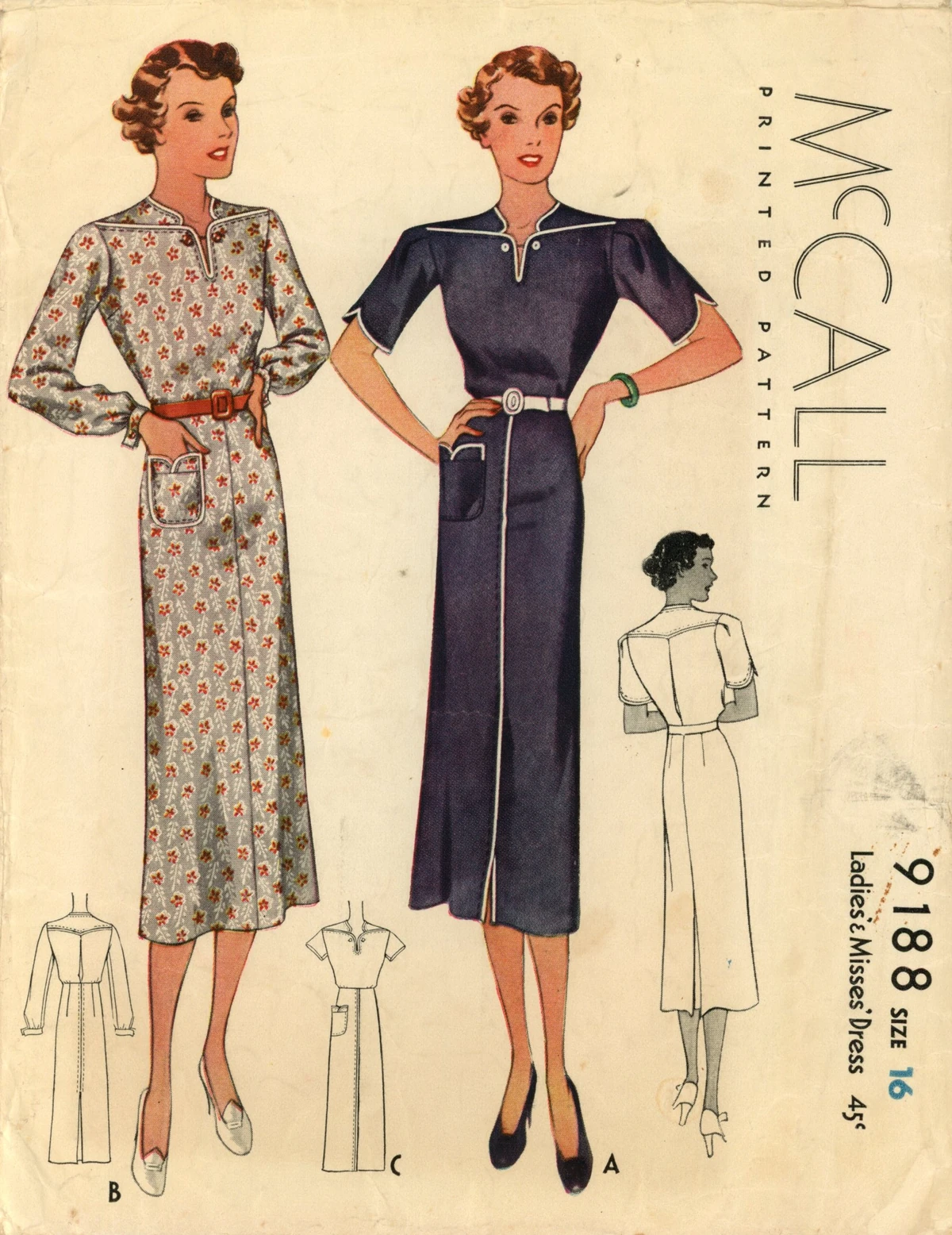McCall 9188 | Vintage Sewing Patterns | Fandom