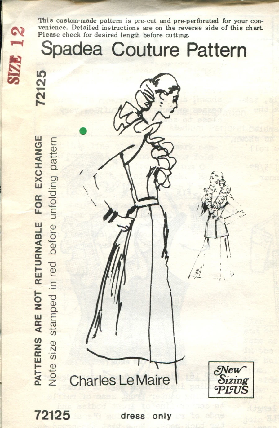 Spadea 72125 | Vintage Sewing Patterns | Fandom