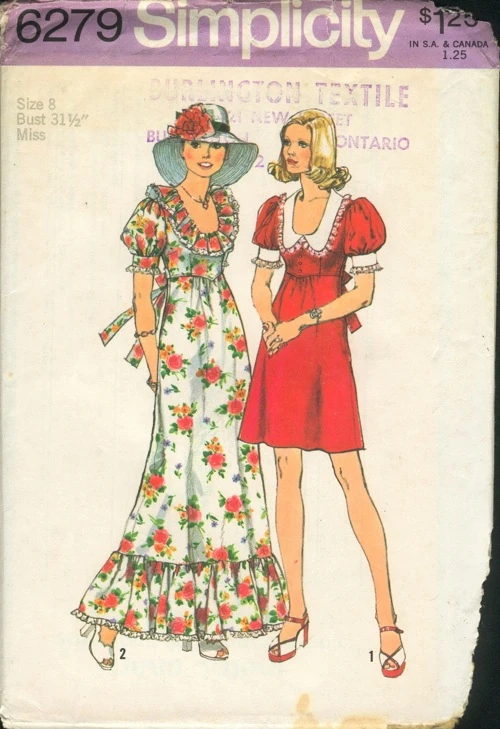 Simplicity 6279 | Vintage Sewing Patterns | Fandom