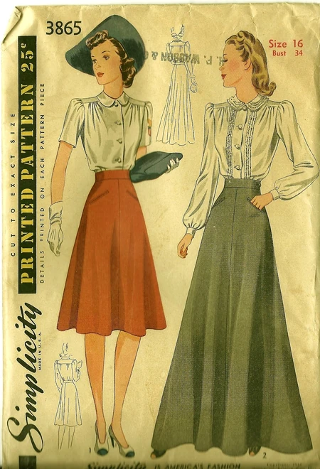 Simplicity 3865 A | Vintage Sewing Patterns | Fandom