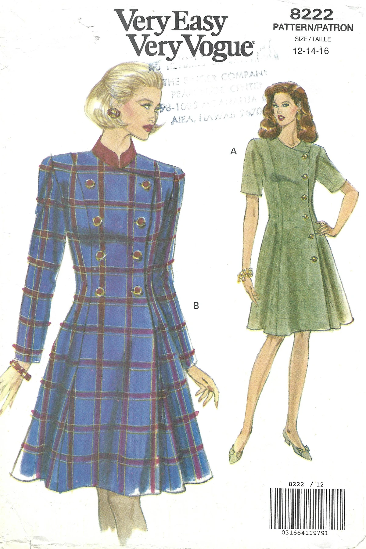 Vogue 8222 C | Vintage Sewing Patterns | Fandom