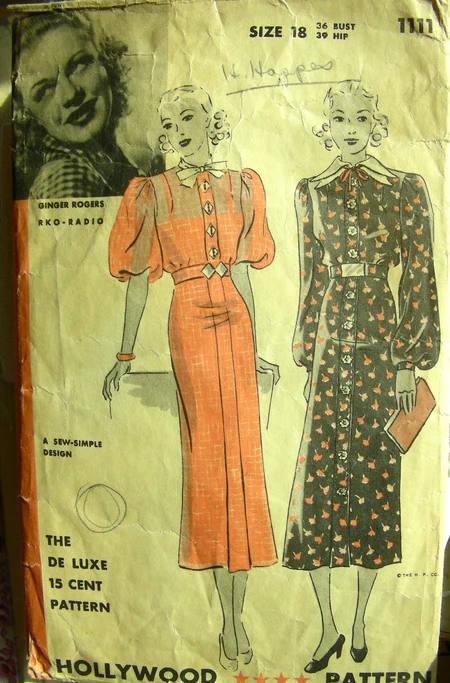 Hollywood 1111 A | Vintage Sewing Patterns | Fandom