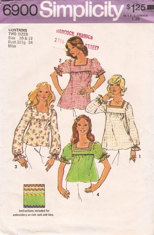 Simplicity 6900 | Vintage Sewing Patterns | Fandom