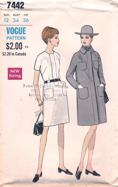 Vogue 7442 A | Vintage Sewing Patterns | Fandom