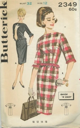 Butterick 2349 A | Vintage Sewing Patterns | Fandom