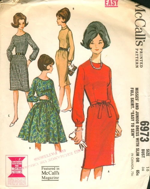 McCall's 6973 | Vintage Sewing Patterns | Fandom