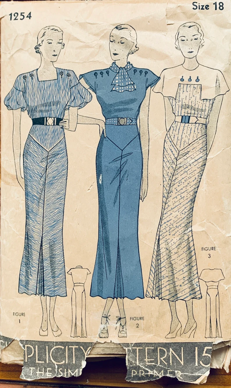 Simplicity 1254 B | Vintage Sewing Patterns | Fandom