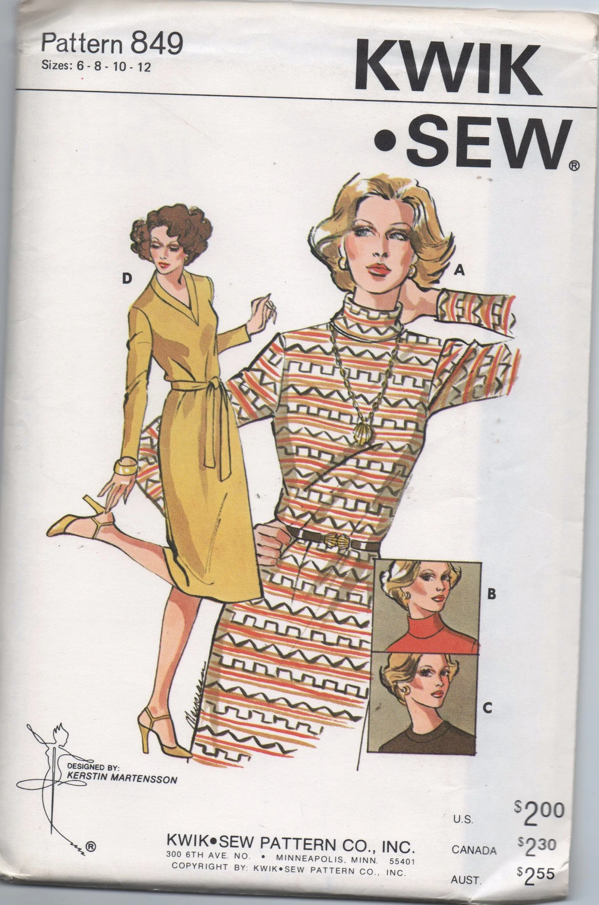 Kwik Sew 849 | Vintage Sewing Patterns | Fandom