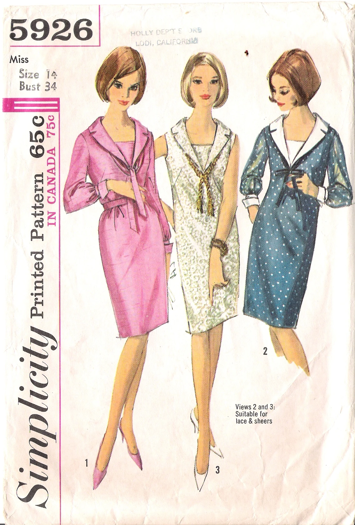 Simplicity 5926 B | Vintage Sewing Patterns | Fandom