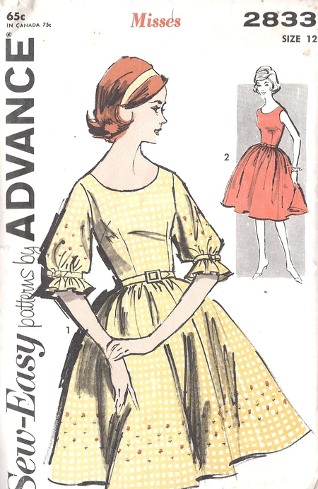 Advance 2833 | Vintage Sewing Patterns | Fandom