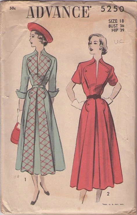 Advance 5250 | Vintage Sewing Patterns | Fandom
