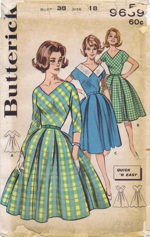 Butterick 9659 | Vintage Sewing Patterns | Fandom