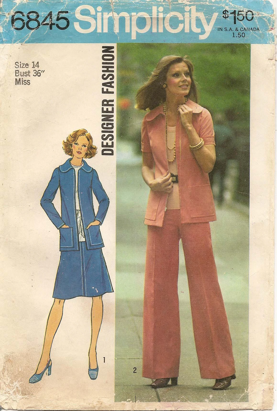 Simplicity 6845 A | Vintage Sewing Patterns | Fandom